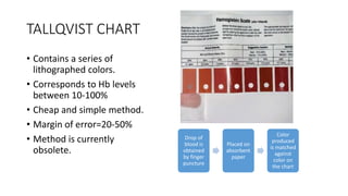 HEMOGLOBIN ESTIMATION AND STAINING OF PERIPHERAL BLOOD SMEAR.pptx