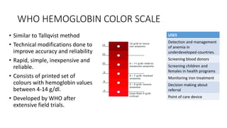 HEMOGLOBIN ESTIMATION AND STAINING OF PERIPHERAL BLOOD SMEAR.pptx