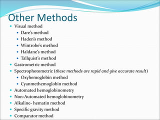 Hemoglobin (hb) by Pandian M | PPT