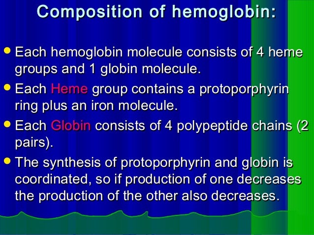 Hemoglobin & its functions plasma