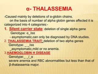 Hemoglobinopathies | PPTX