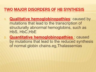 Hemoglobinopathies | PPTX