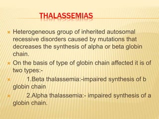Hemoglobinopathies | PPTX