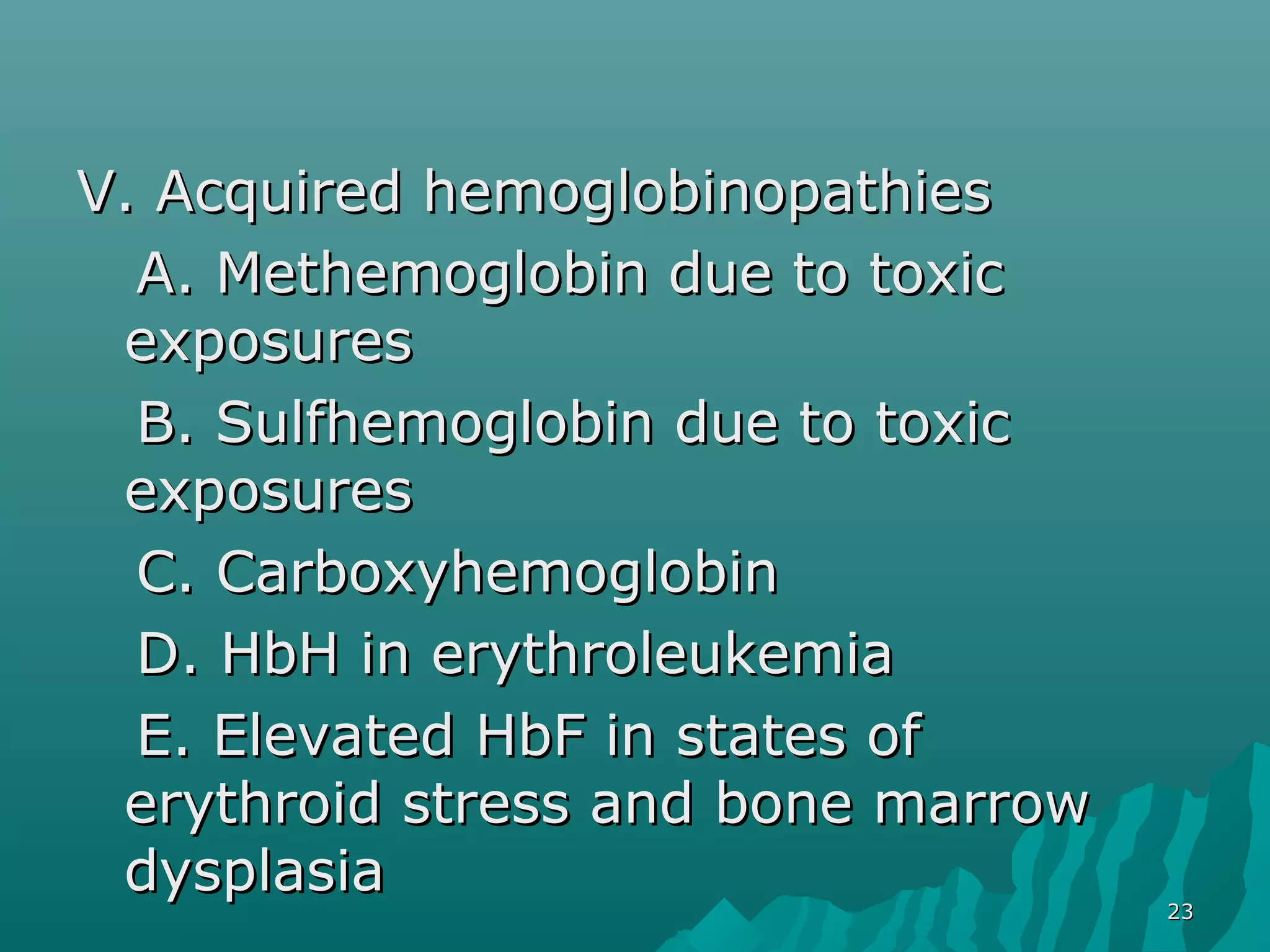 Hemoglobinopathies | PPT