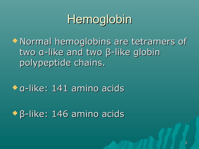 Hemoglobinopathies | PPT | Blood Disorders | Diseases and Conditions