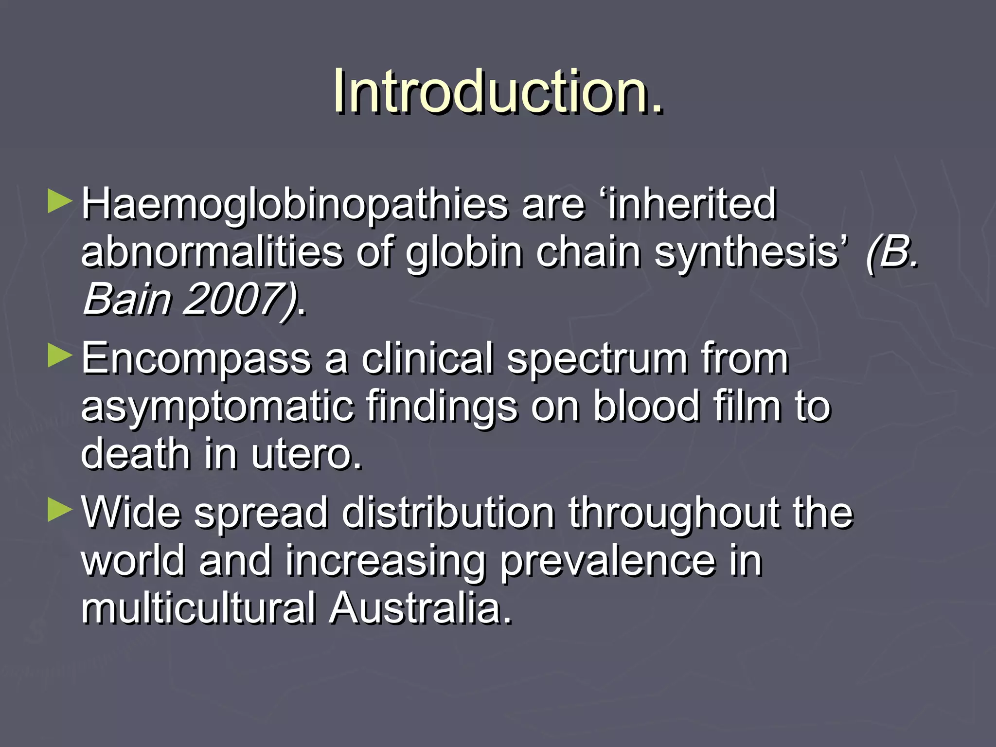 Hemoglobinopathy | PPT