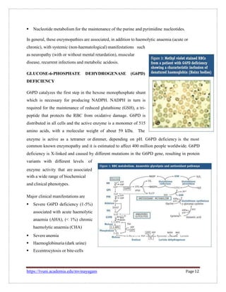 Hemoglobinopathy & erythrocyte enzyme disorder | PPTX