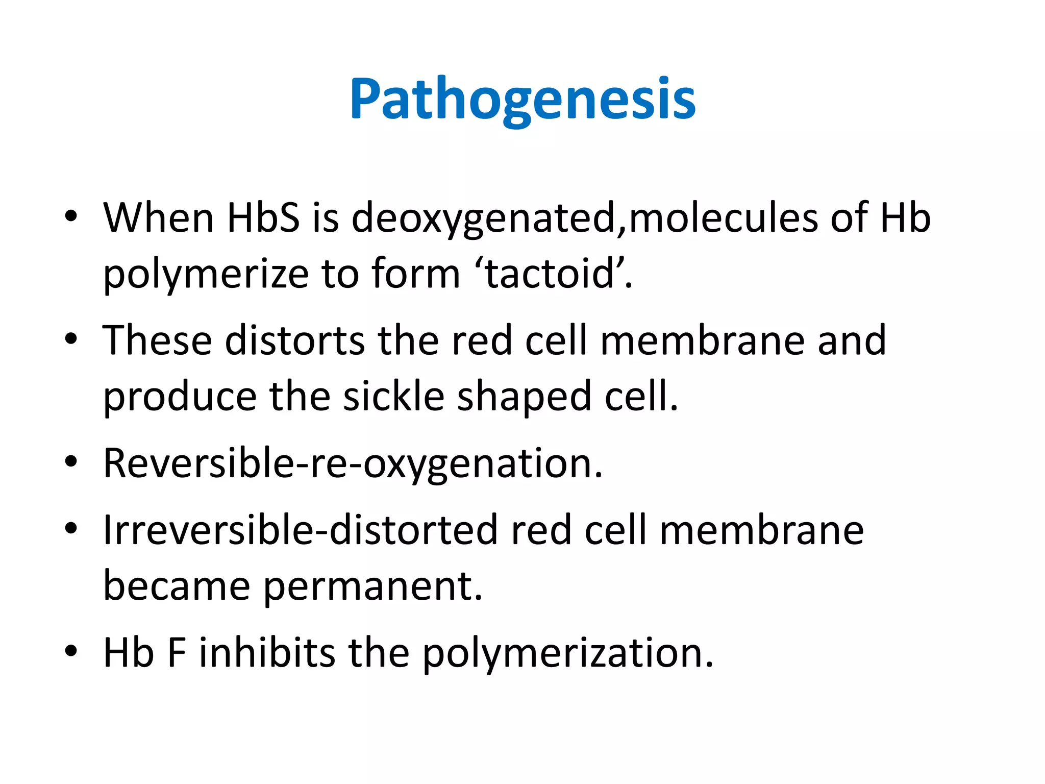 Hemoglobinopathy -sickle cell anemia | PPTX