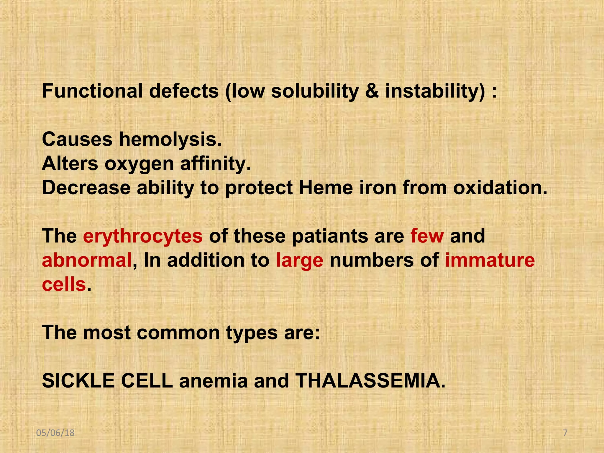 Hemoglobinopathies | PPT