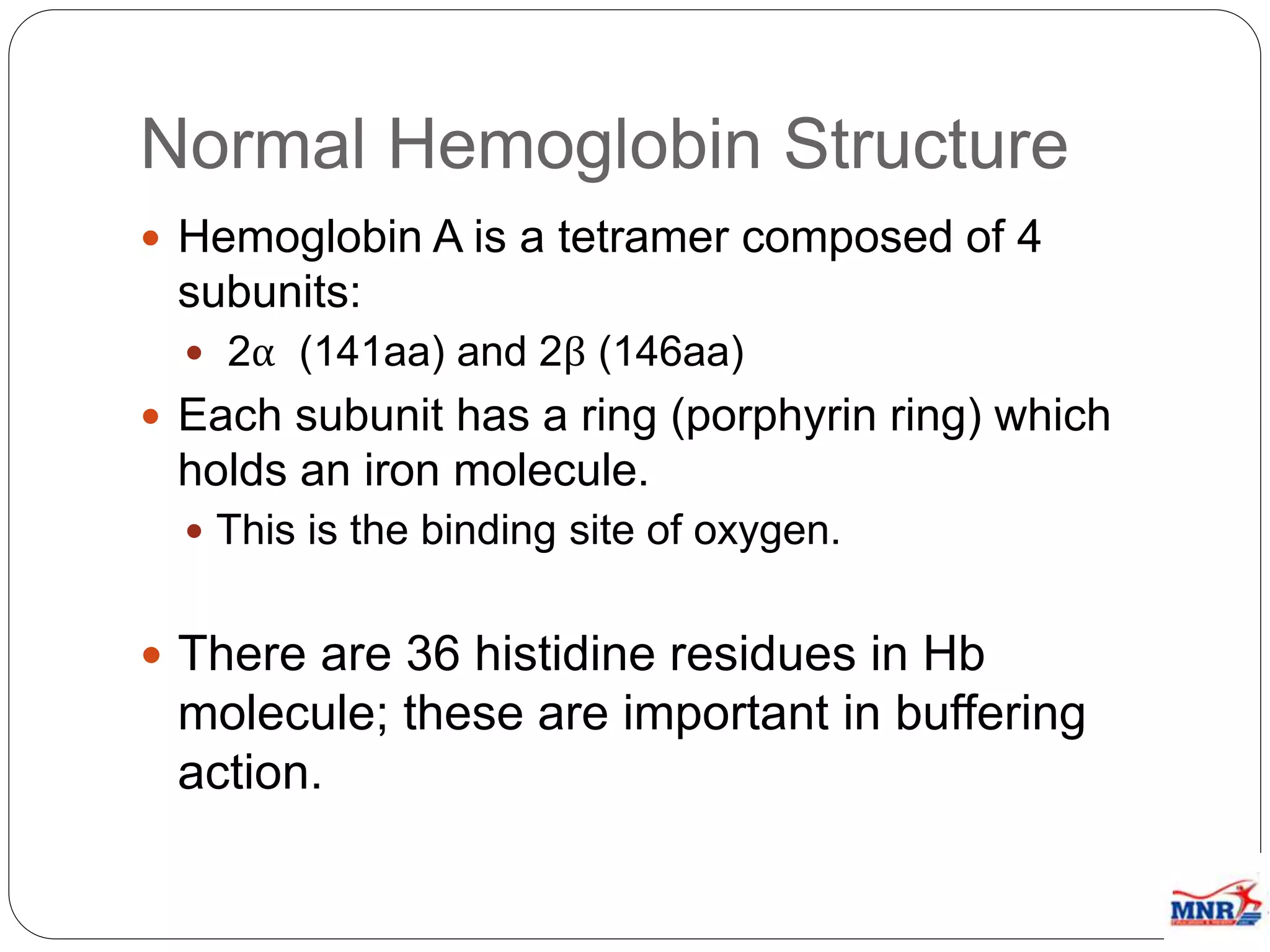 Hemoglobin structure and metabolism by Dr. Anurag Yadav | PPT