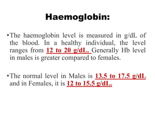 Hemoglobin (Structure, Synthesis & Breakdown).pptx