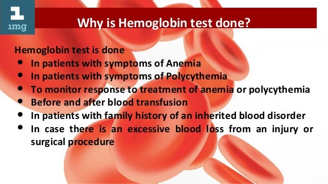 Hemoglobin (Hb) test 1mglabs