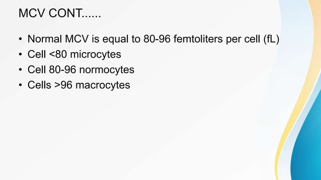 HEMOGRAM slides to help with health care | PPTX