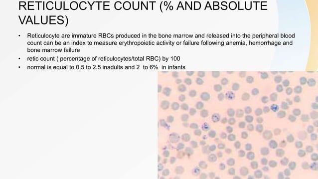 HEMOGRAM slides to help with health care | PPTX