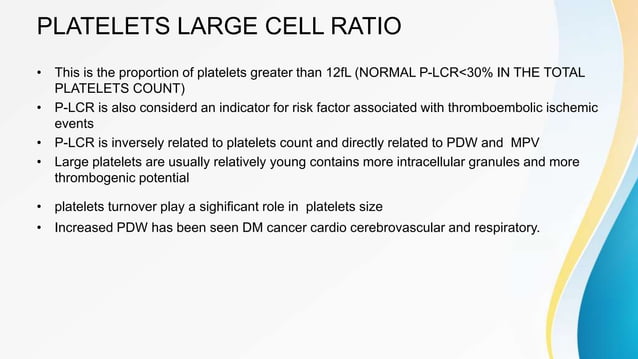 HEMOGRAM slides to help with health care | PPTX