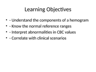 Hemogram and Its Interpretation.pptx..... | PPTX