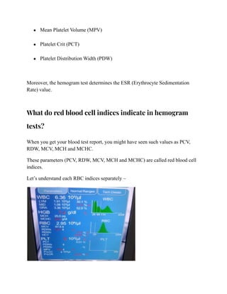 How do I Read My Hemogram Test or CBC Lab Report? | PDF