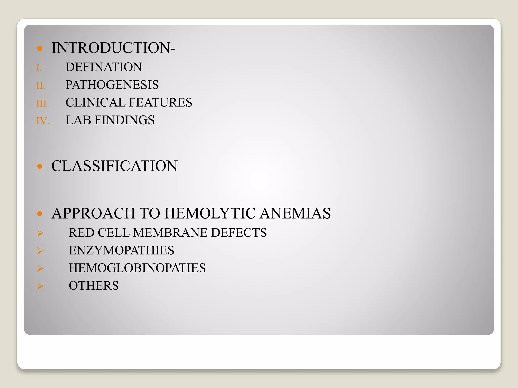 Hemolyic Anemia ppt | PPTX