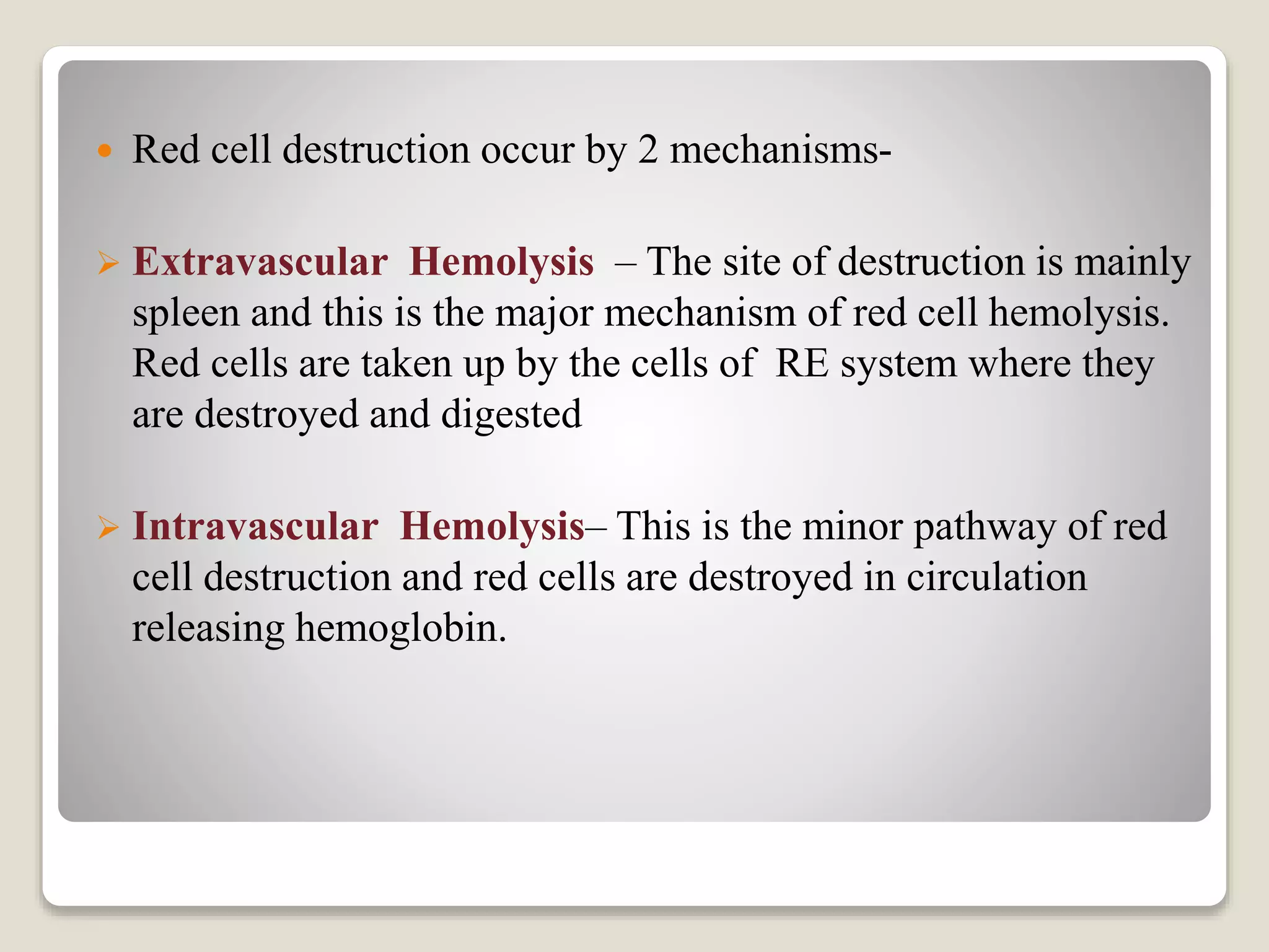 Hemolyic Anemia ppt | PPTX