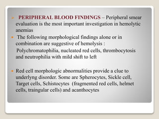 Hemolyic Anemia ppt | PPTX