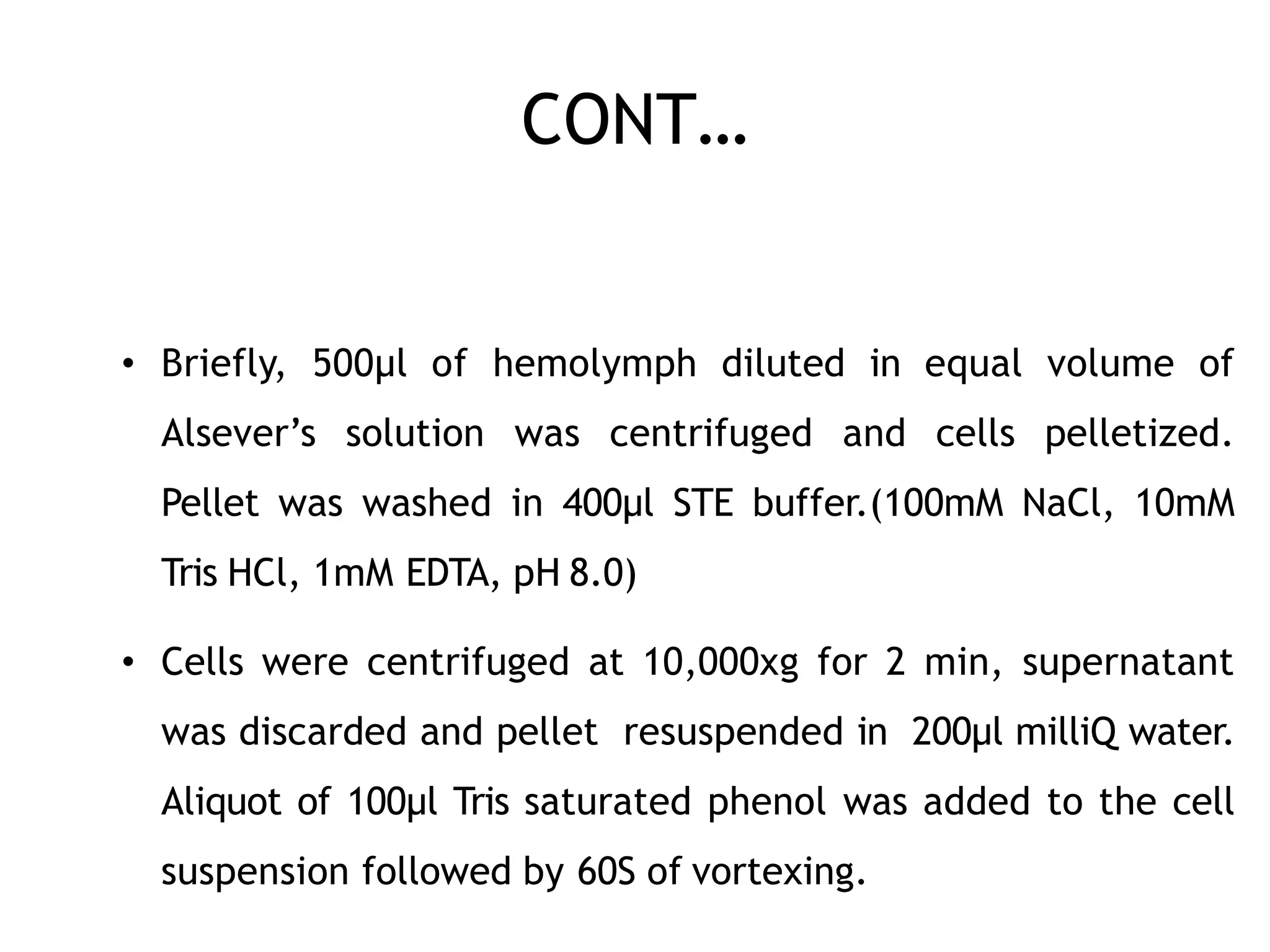 HEMOLYMPH ANALYSIS.pptx