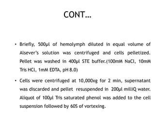 HEMOLYMPH ANALYSIS.pptx