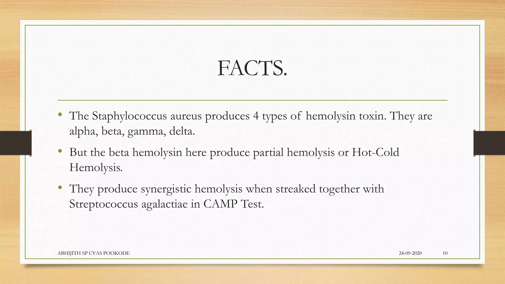 Hemolysis & blood agar abhijith | PPTX