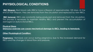 Hemolysis of Rbc updated.pptx clinical hematology | PPTX