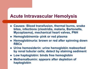 hemolytic anemia in Children including sickle cell | PPT