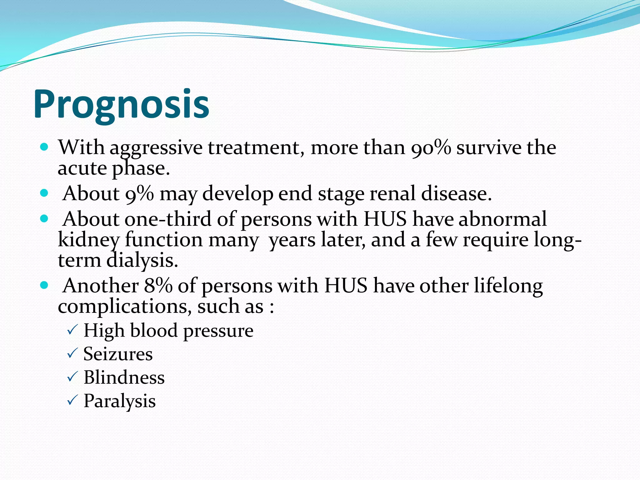 Hemolytic uremic syndrome | PPTX