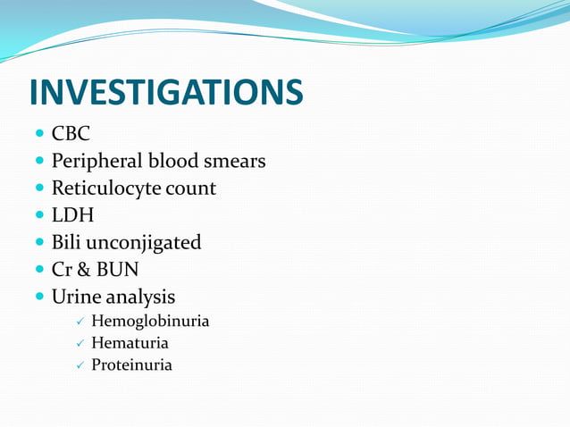 Hemolytic uremic syndrome | PPTX
