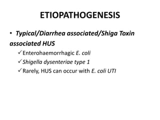 Hemolytic uremic Syndrome | PPTX