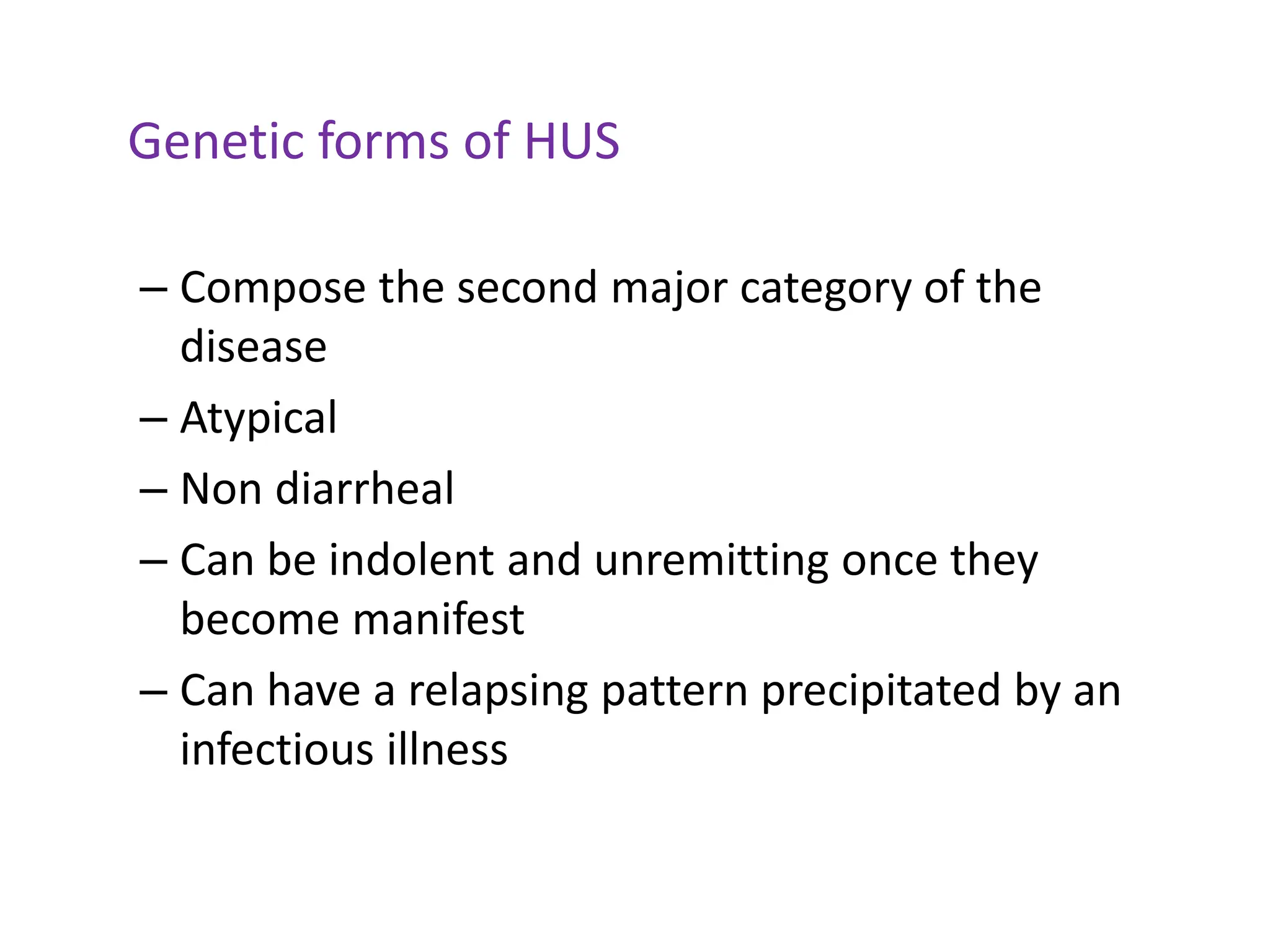 Hemolytic-uremic syndrome (HUS). important pptx | PPTX