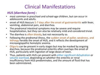 Hemolytic-uremic syndrome (HUS). important pptx | PPTX