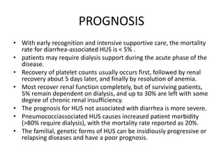 Hemolytic-uremic syndrome (HUS). important pptx | PPTX