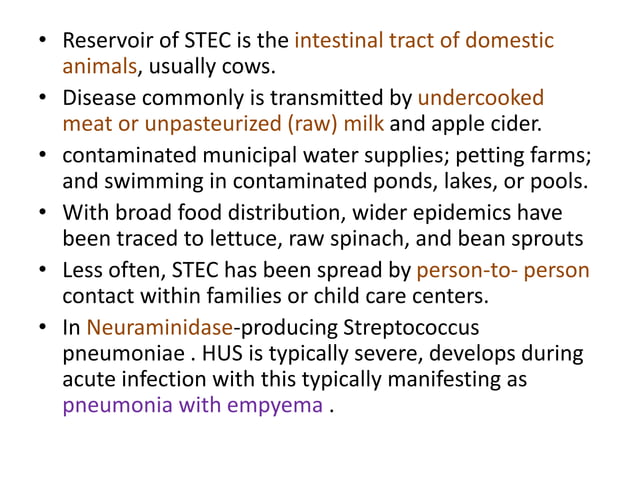 Hemolytic-uremic syndrome (HUS). important pptx | PPTX | Blood ...