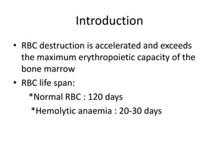 Hemolytic anaemia | PPTX