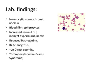 Hemolytic anemia | PPT