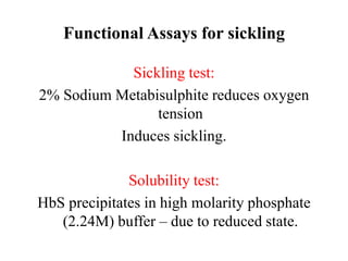Pathogenesis & Lab diagnosis of Hemolytic Anemia | PPT