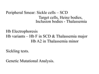Pathogenesis & Lab diagnosis of Hemolytic Anemia | PPTX