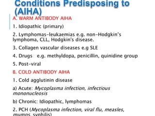 Hemolytic anemia | PPTX
