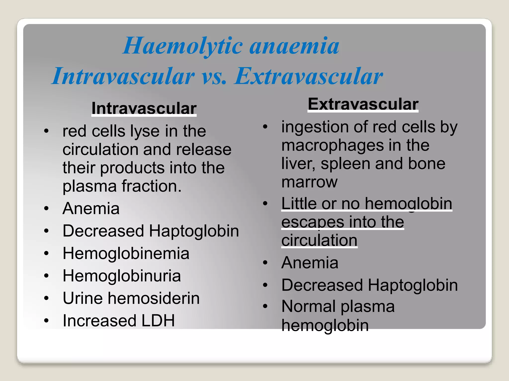 Hemolytic anemia | PDF