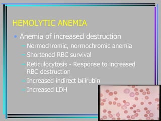 Hemolytic Anemia dr hayder.ppt | Blood Disorders | Diseases and Conditions