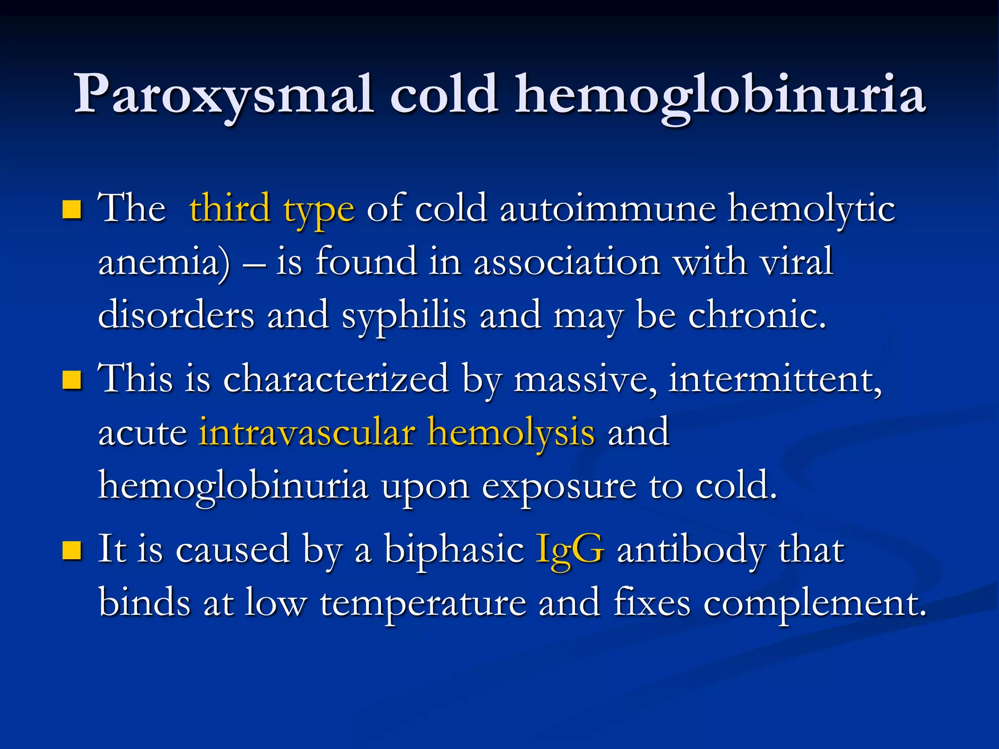 Hemolytic anemia extracorpuscular defects. | PPTX