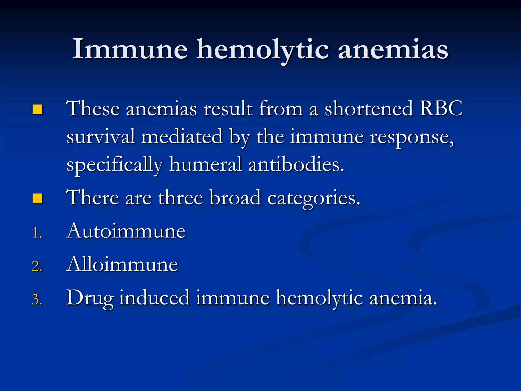 Hemolytic anemia extracorpuscular defects. | PPTX