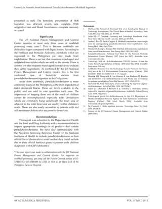 Hemolytic anemia from paradichlorobenzene mothball ingestion | PDF