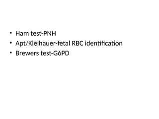 Hemolytic anemia HPLC new good one .pptx