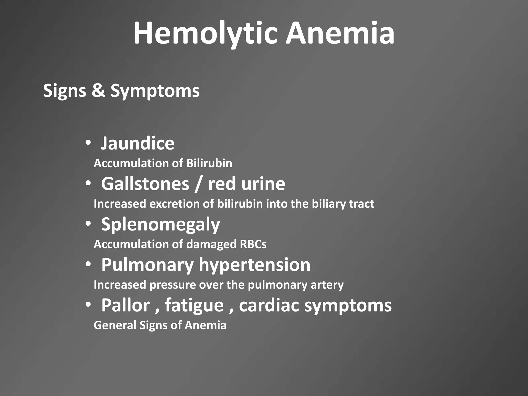 Hemolytic anemia I | PPTX