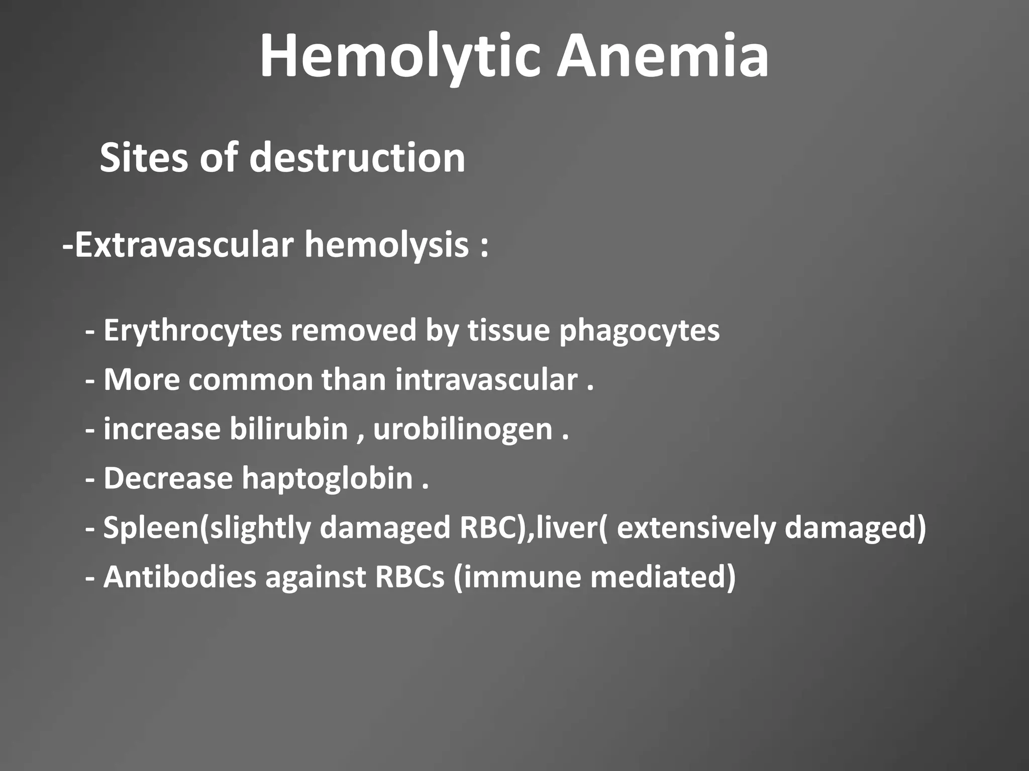 Hemolytic anemia I | PPTX