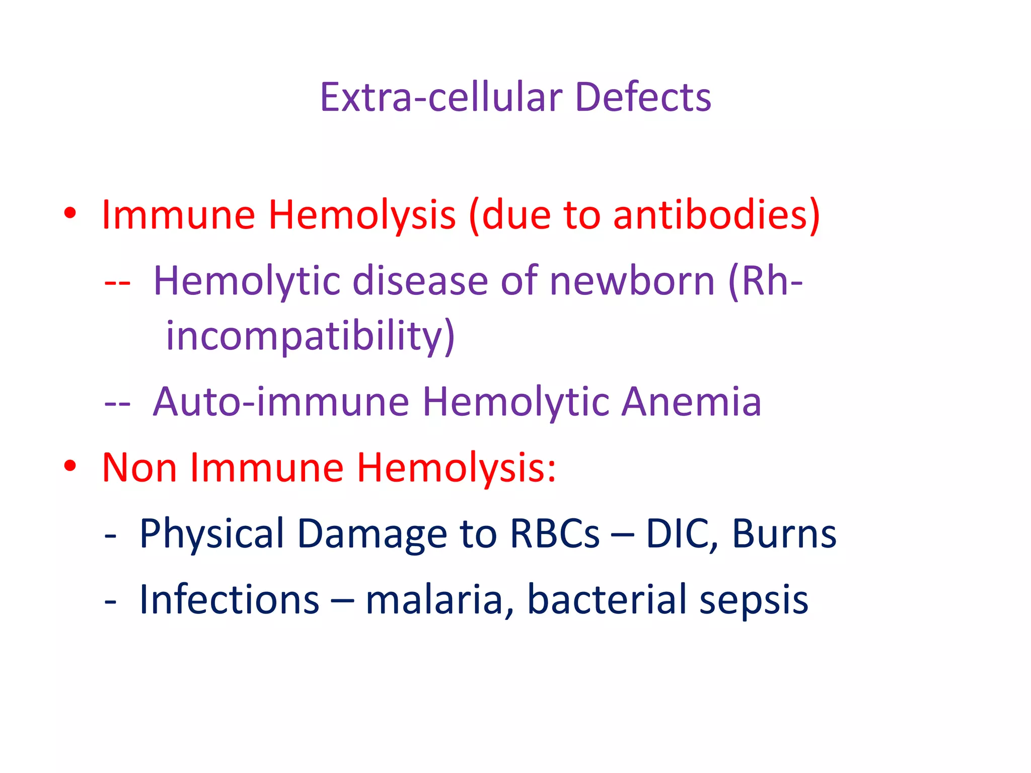 Hemolytic anemia in children | PDF